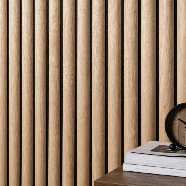 Trepanel Design® Curve Oak Acoustic Wall Panels | Tile Mountain UAE