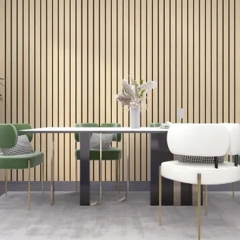 Trepanel Design® Curve Oak Acoustic Wall Panels | Tile Mountain UAE